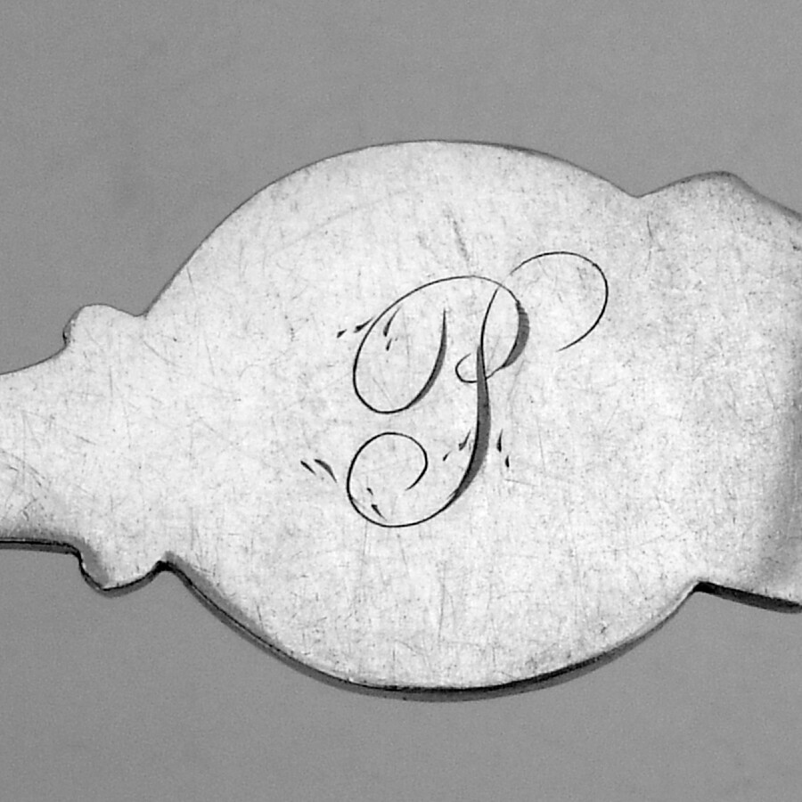 Medallion 6 Tablespoons Set Schulz Fischer Coin Silver 1870 Mono P | eBay