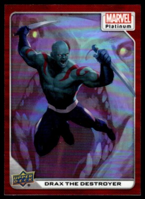 2022 UD Marvel Platinum Red Rainbow Drax The Destroyer #80 | eBay