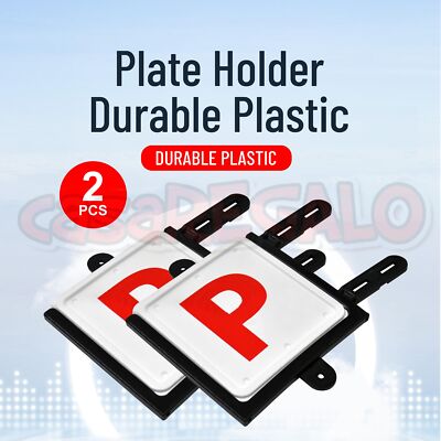 2X P L Plate Holder Red Green P L P Plate Frame Car Holder Screw ...