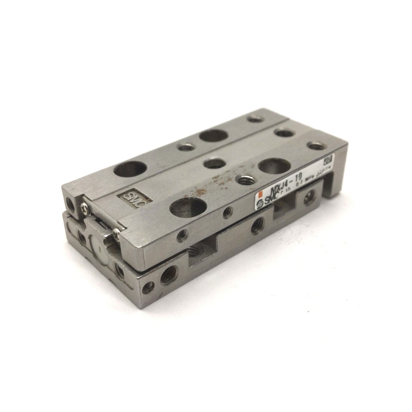 SMC MXJ4-10 Precision Pneumatic Slide Table, Bore: 4.5mm, Stroke: 10mm ...