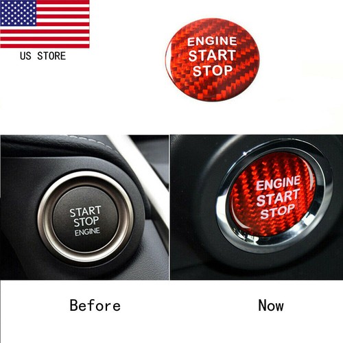 RED Engine Start Stop Button Cover Trim Sticker For Lexus IS ES GS NX ...