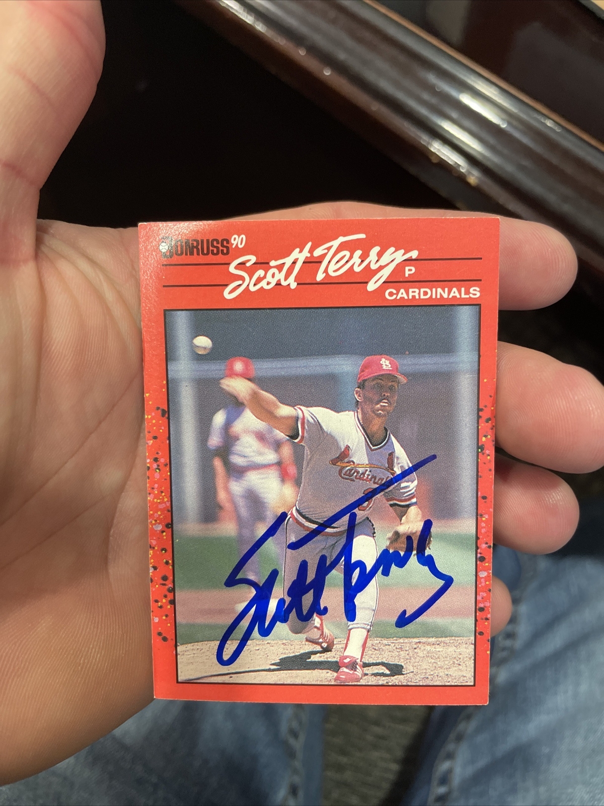 Scott Terry 1990 Donruss 418 St Louis Cardinals Auto | eBay