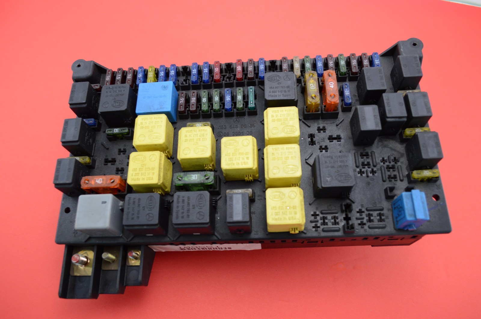 E7 MERCEDES BENZ W163 ML320 ML430 FUSE BOX & SAM MODULE ASSEMBLY ...