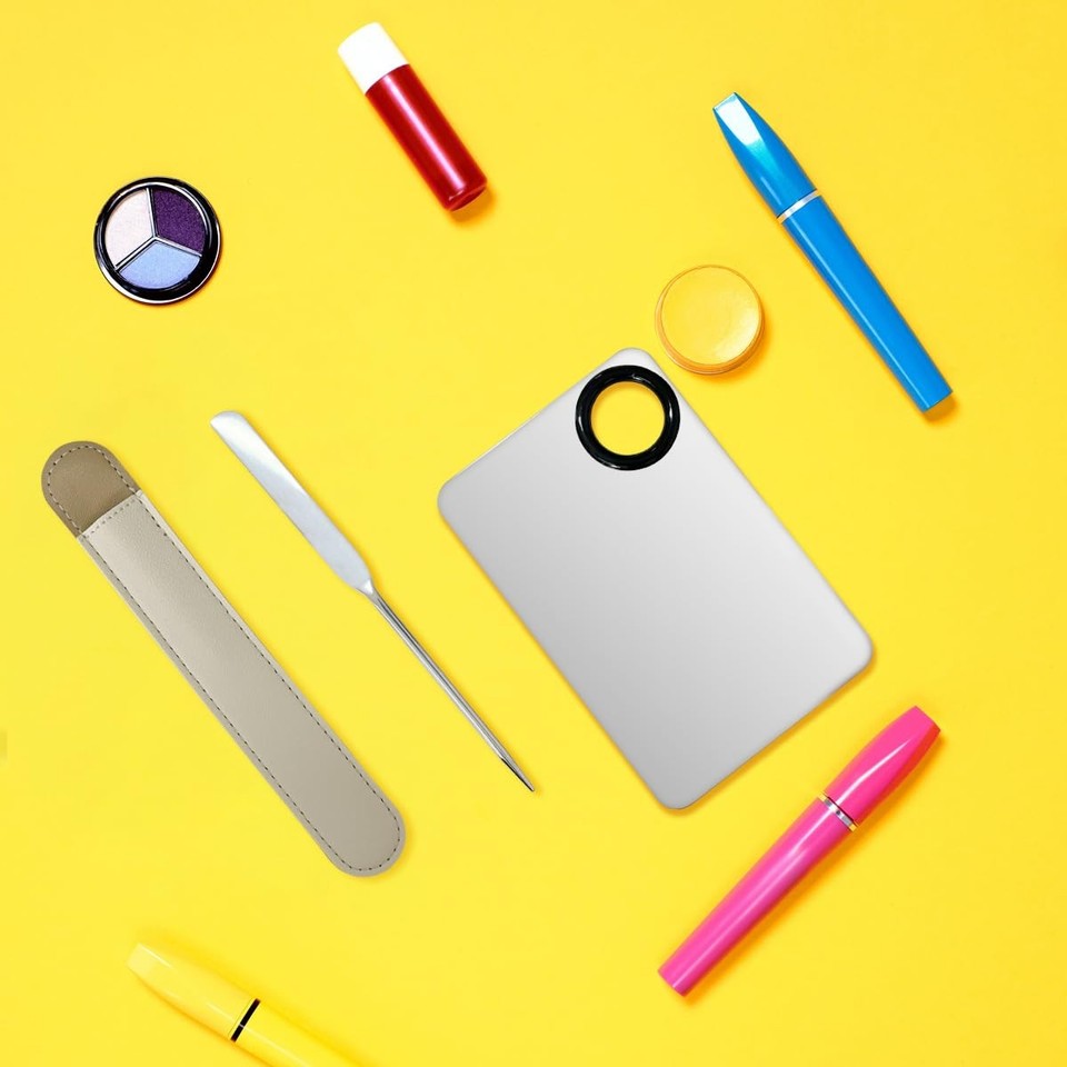 Korean Makeup Spatula Set, {spatula_color=NO, palette_color=Transparent ...