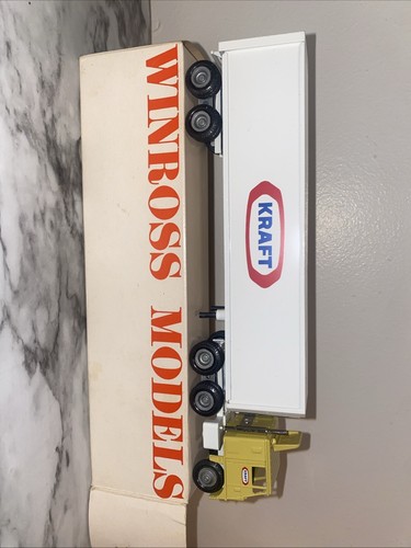 Vintage 1986 Winross Kraft Tractor Trailer Yellow Cab 1:64 Limited ...