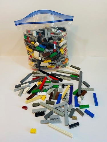 Lego Single Dot Row Raised Bricks Lot Assorted Sizes Colors 3.1 Pounds ...