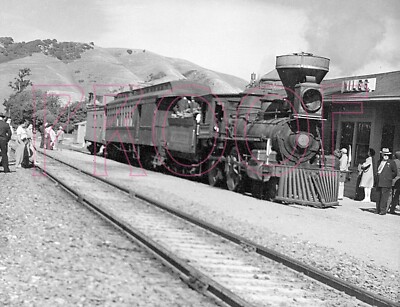 Central Pacific Railroad Wood Burning Engine 60 "Jupiter" - 8x10 Photo ...
