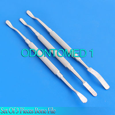 Dental Bone File Dental Oral Surgery Instruments Set of 3 Pieces | eBay