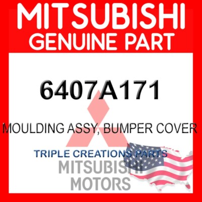 6407A171 Genuine Mitsubishi GARNISH,FR BUMPER SI | eBay