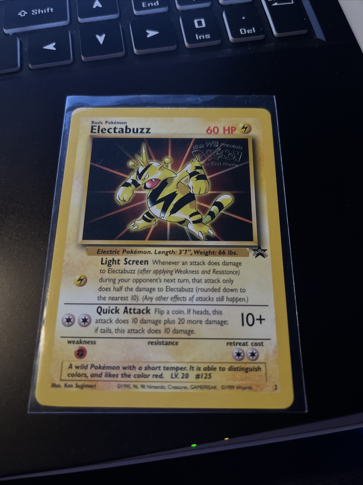 Pokemon Electabuzz BLACK STAR 2 - WOTC PROMO - POKEMON THE FIRST MOVIE ...