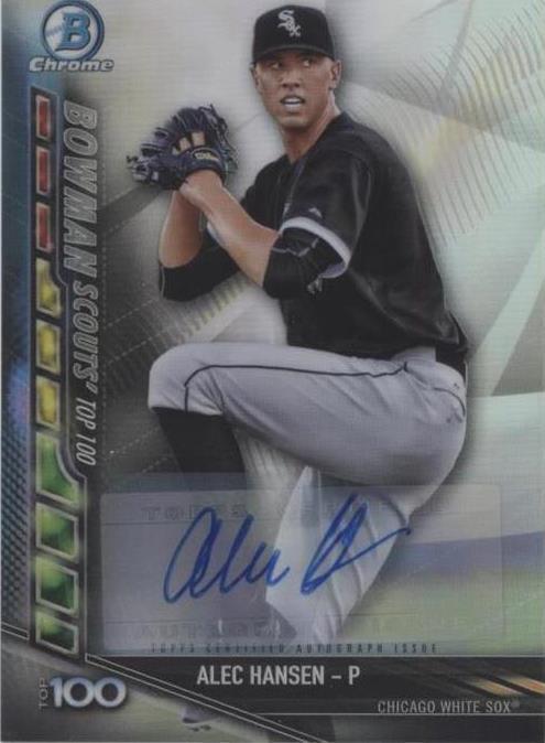 2017 Bowman Chrome - Bowman Scouts Updates Alec Hansen #BSU-AH ...