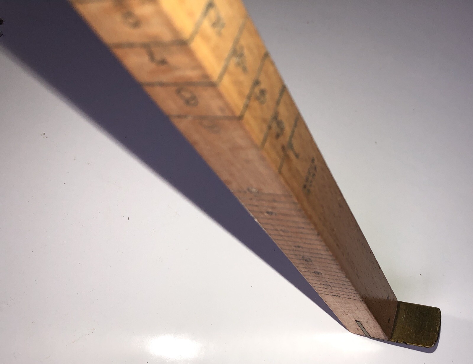 I & D Smallwood 16” / Shoe Stick / Rule / Clog / Beech Wood / Brass End ...