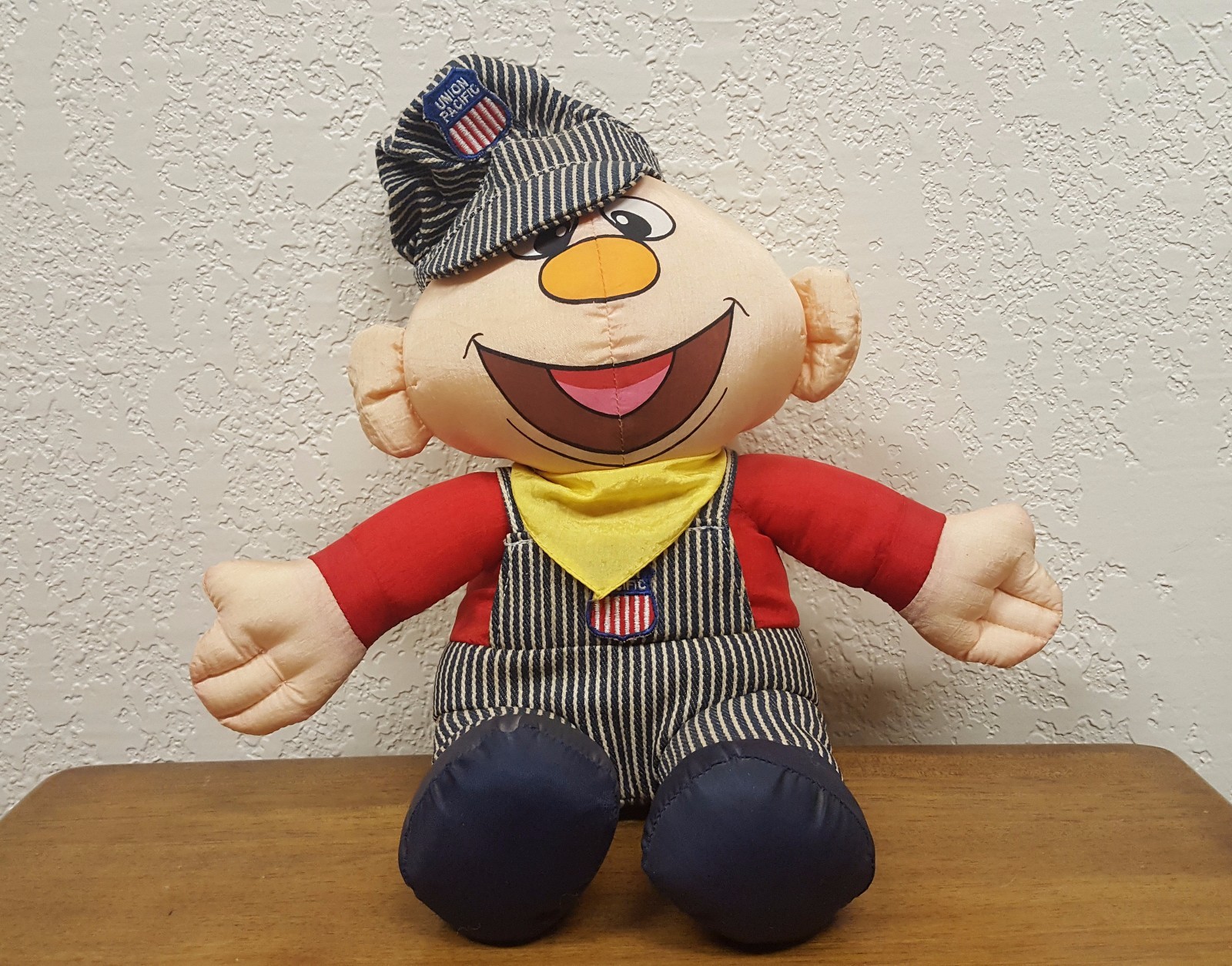 Vintage UNION PACIFIC Train Conductor Plush Stuffed Toy Doll - Hewitt ...