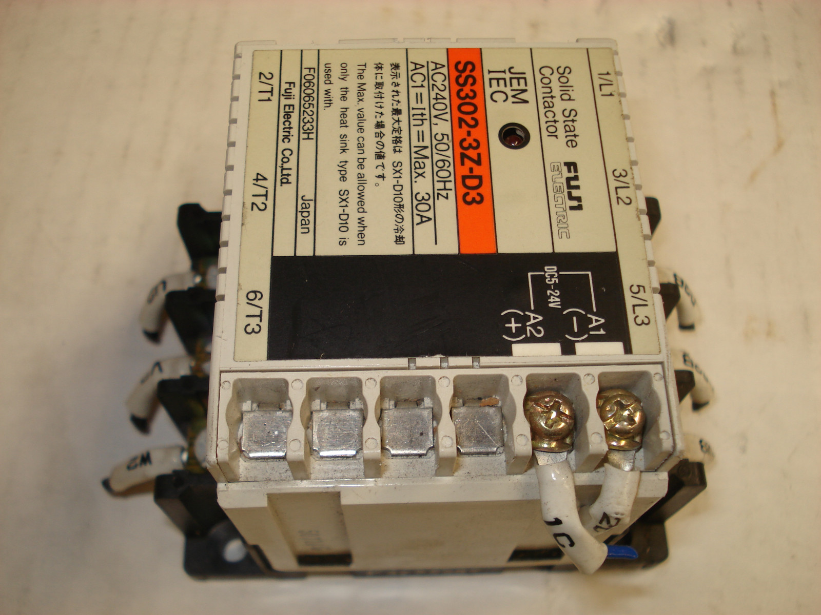 Fuji Electric SS302-3Z-D3 SOLID STATE CONTACTOR (Tested) | eBay