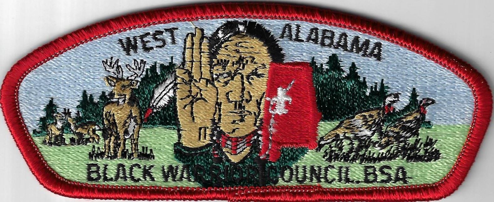 Black Warrior Council BSA S5 West Alabama RED Border [TX2576] | eBay