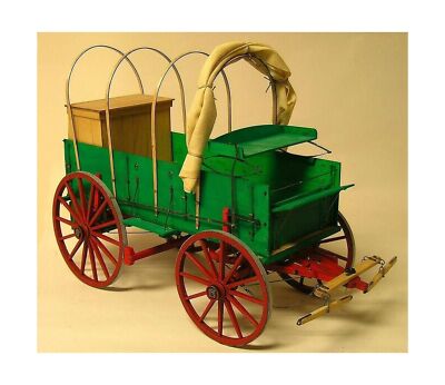 Model Trailways Cowboy Chuck Wagon 1860 1:12 Scale Wooden Model Kit | eBay