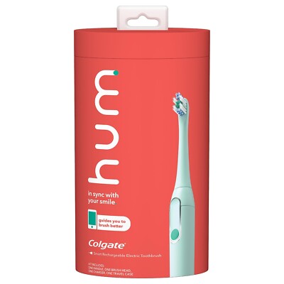 Colgate Hum Smart Battery Kit Toothbrush Teal With Travel Case | eBay