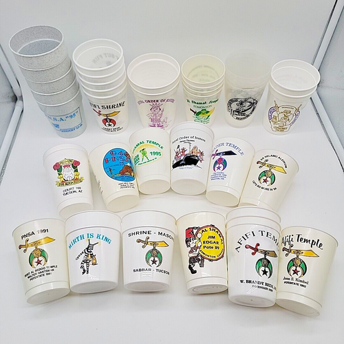 Lot of Cups Shriners Royal Order of Jesters Afifi PNSA Al Shamal Mirth ...