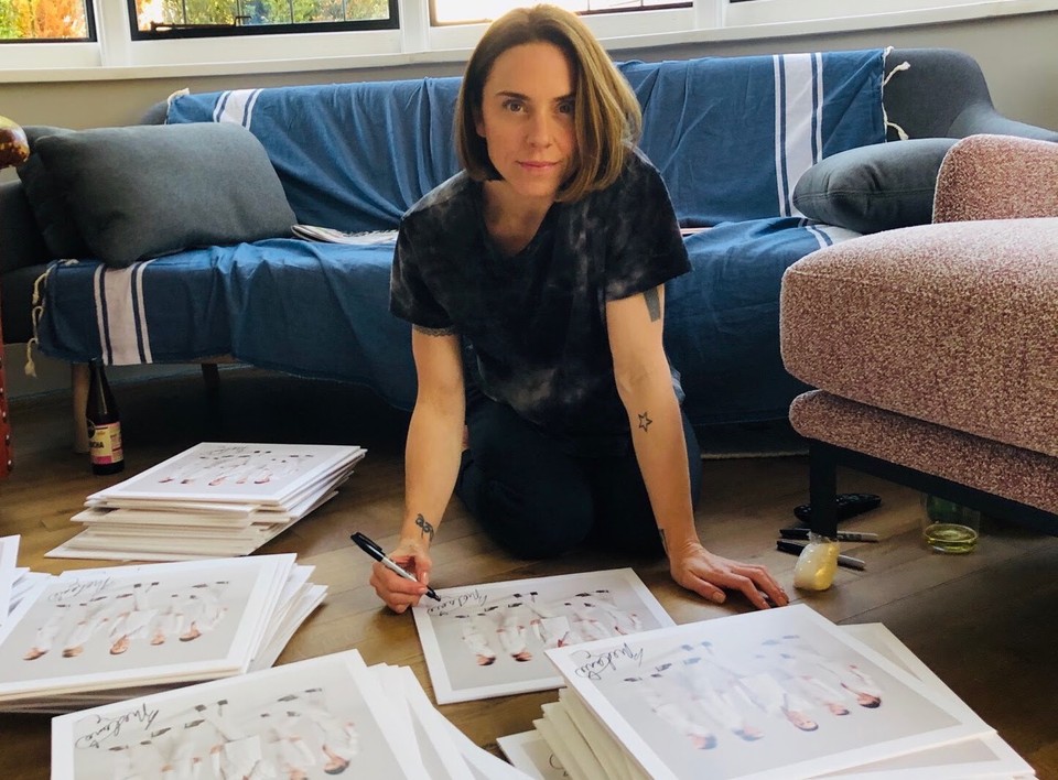 MELANIE C UK SIGNED AUTOGRAPHED BLUE VINYL 12" LP LIMITED EDITION SPICE ...