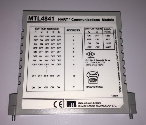 MTL MTL4841 - MTL4840 Series HART Communications Module | eBay