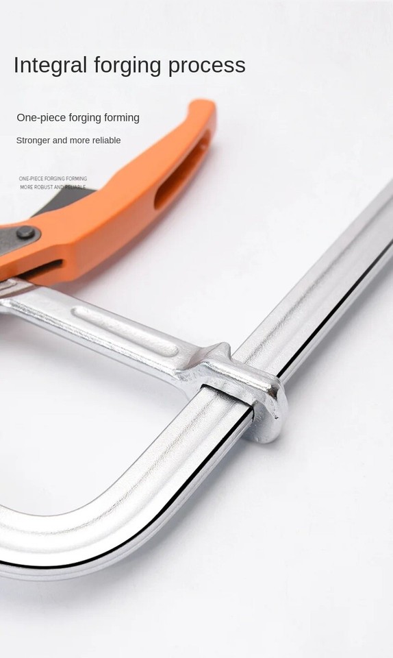Ratchet F-clamps Heavy Duty Rail Clamps All Steel Forged Rail Fixing ...