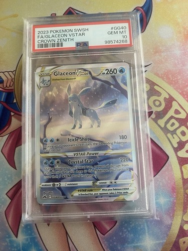 Glaceon VSTAR GG40/GG70 Crown Zenith: Galarian Gallery Holo I PSA 10 | eBay