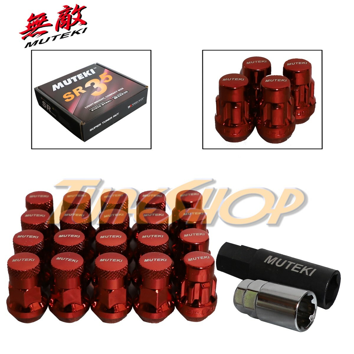 Muteki Lock Sr35 Wheels Lug Nuts 12x1.25 M12 1.25 Acorn Rim Close End ...