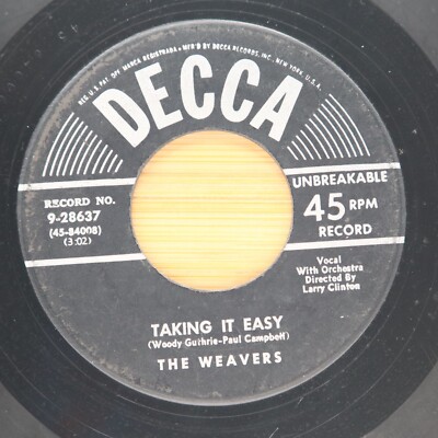 THE WEAVERS - TAKING IT EASY / BENONI - OBSCURE COUNTRY 45 | eBay
