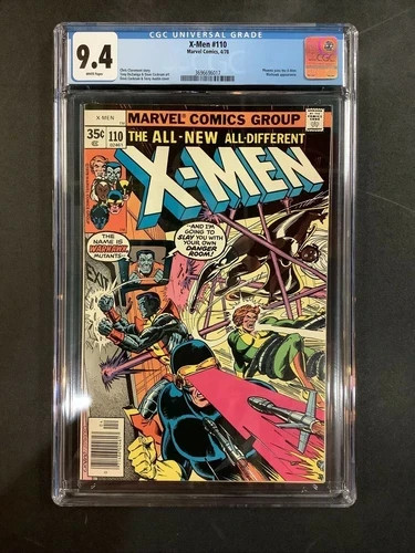 X-MEN #110 CGC 9.4 1st App Phoenix , (joining the X-Men Team) White ...