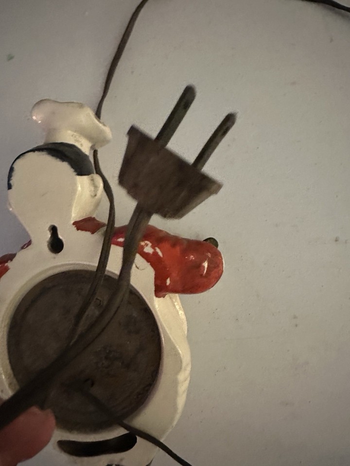RED WING POTTERY CHEF KITCHEN WALL CLOCK 1947 VINTAGE | eBay
