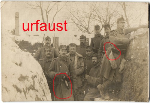 Austrian WWI Rohr Hand Grenade Soldiers Trench 1917 Photo | eBay