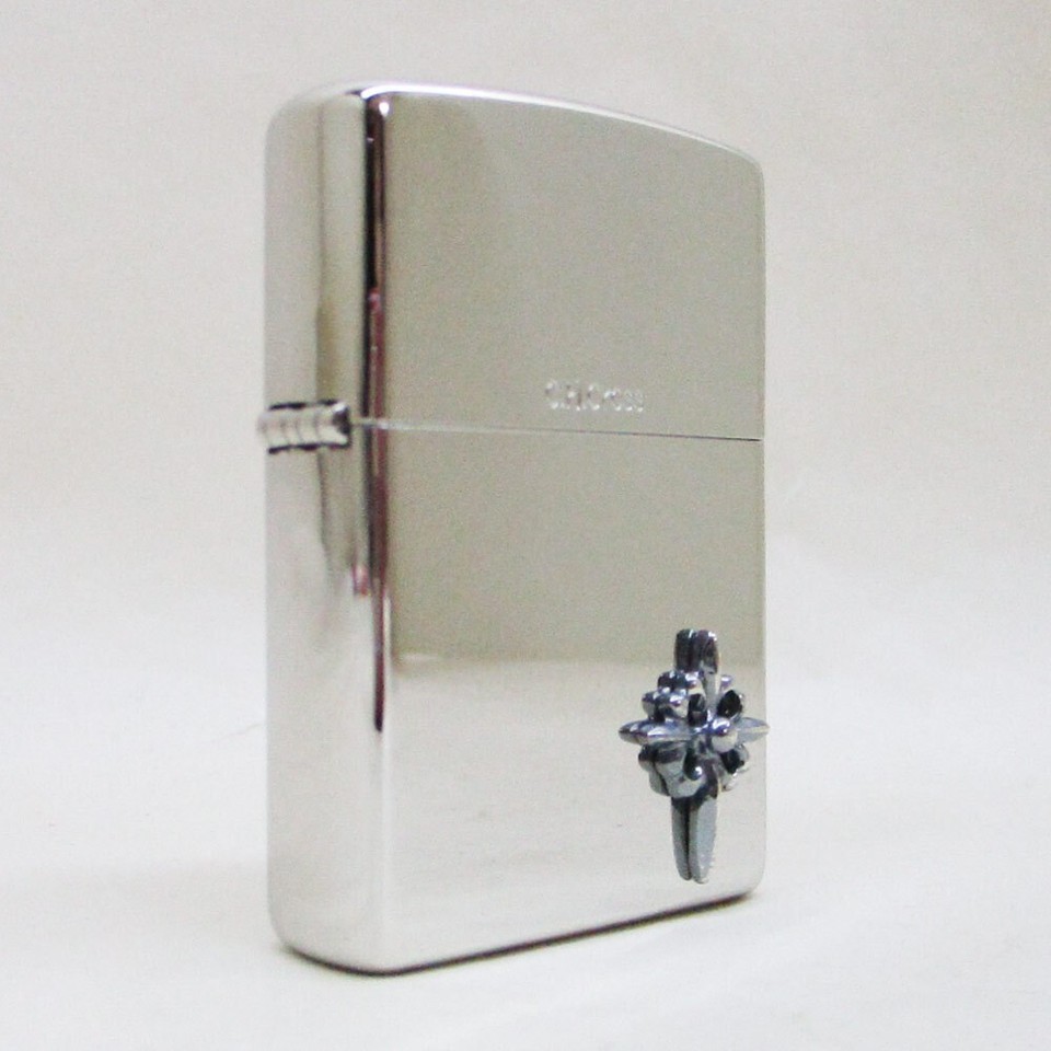 ZIPPO oil Lighter one point cross metal CHN-SBM3 with serial number ...