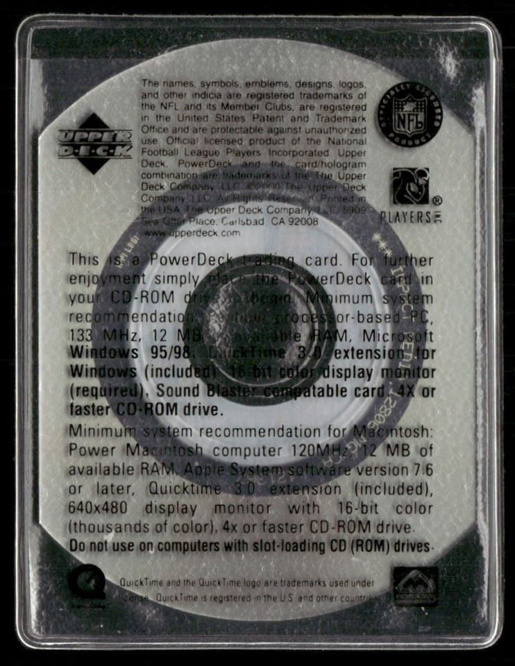 1999 Upper Deck Powerdeck CD-ROM Tim Couch #T6 | eBay