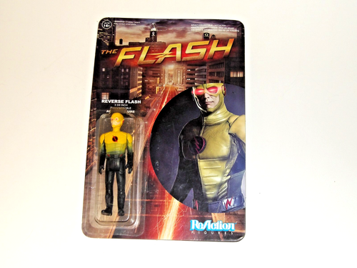 ReAction The Flash Reverse Flash 3.75” Action Figure Unpunched NEW FREE ...