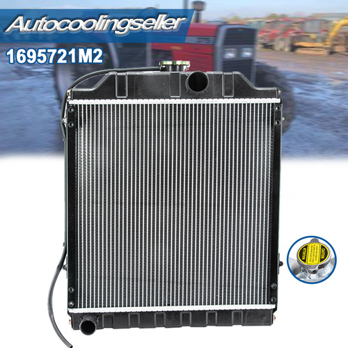 #1695721M2 RADIATOR FITS MASSEY FERGUSON 375 383 390 390T 393 398 399 ...