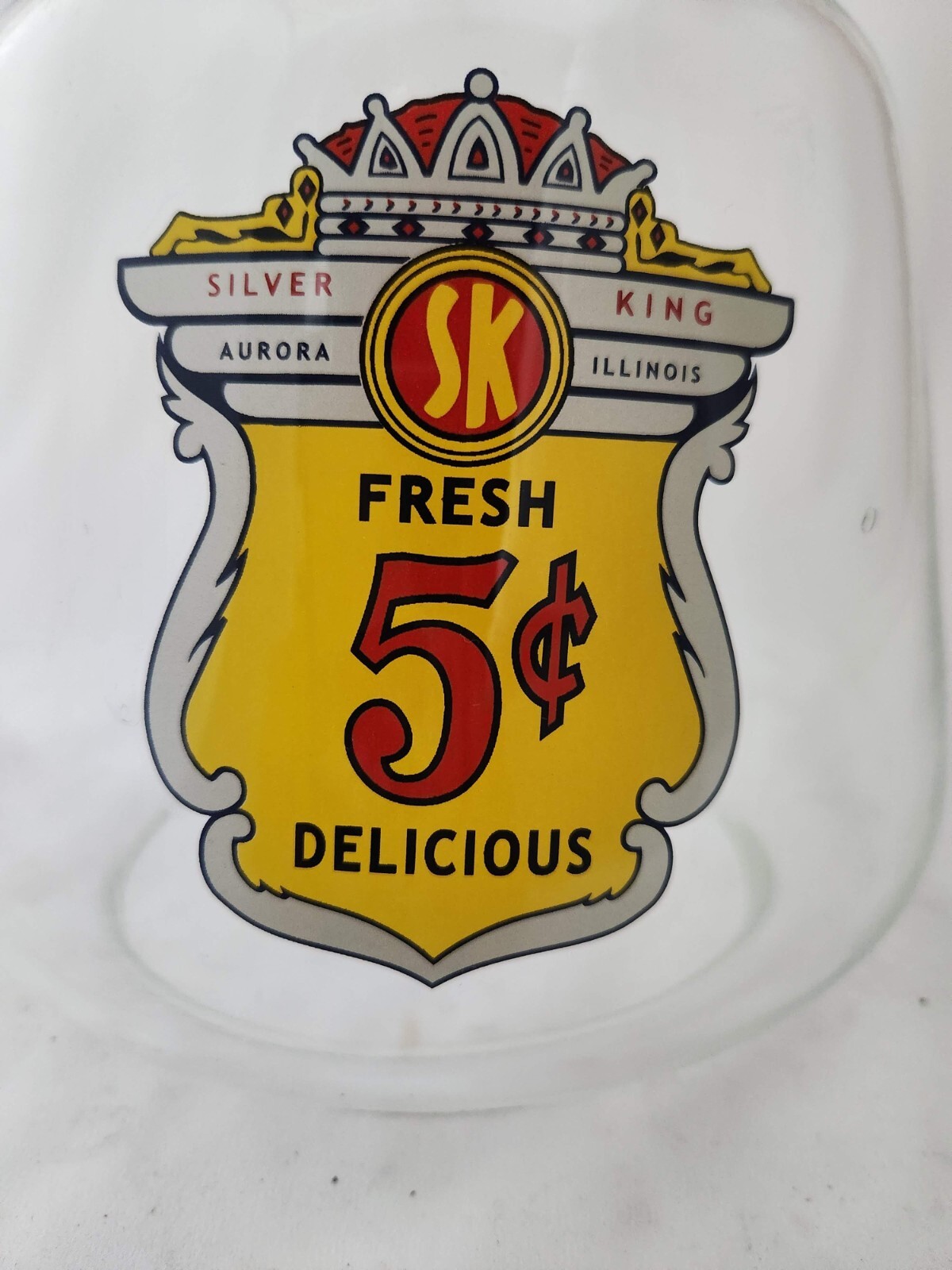 DECAL 5c FOR SILVER KING GUMBALL/PEANUT MACHINE GLOBE - 010 | eBay