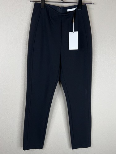 NWT Hugo Boss Womens Attrira Trouser Size 0 Black Stretch Skinny Ankle ...