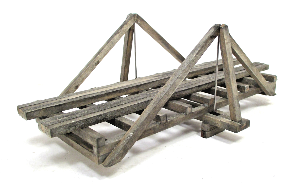 NICE WOOD SMALL KING POST BRIDGE -O, On30 SCALE | eBay