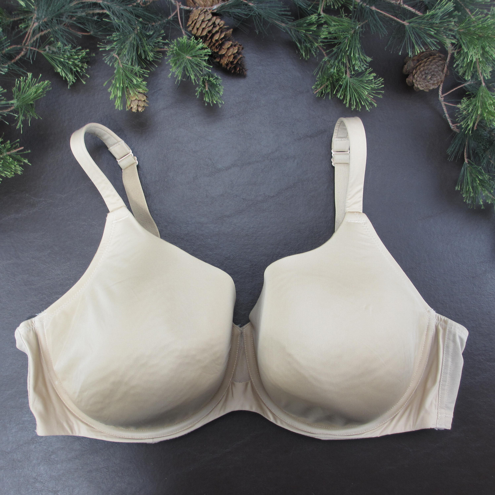 Cacique Bra 44DDD Tan Padded Underwire Adjustable Cla… - Gem