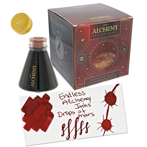 Endless Alchemy Bottled Ink for Fountain Pens in Drops of Mars - 45 ml ...
