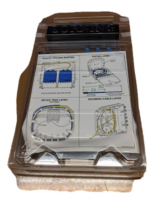 Corning Cch-cs06-a9-p00re Pigtail Splice Cassette 6f Lc-dup Os2 250um ...