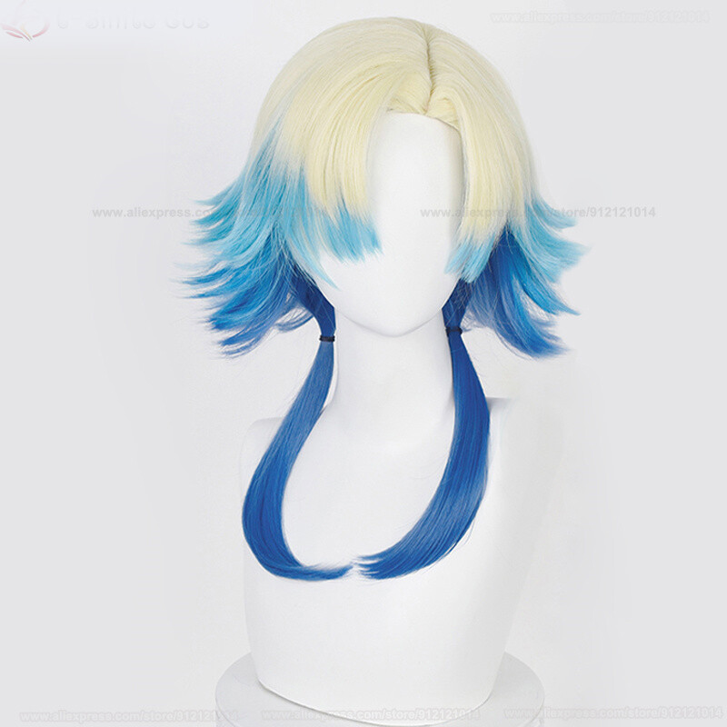 Michael Kaiser Cosplay Wig Anime BLUE LOCK Kaiser Yellow Blue Gradient ...