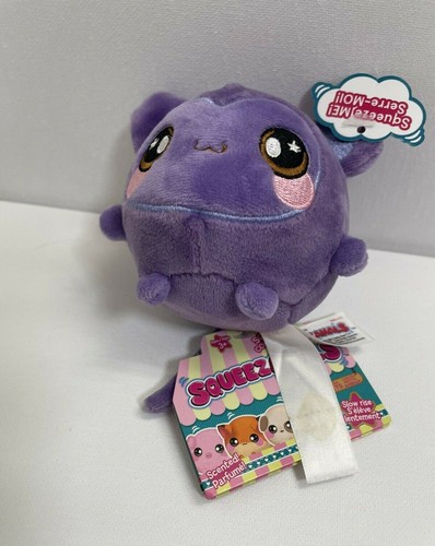 Squeezamals Mika Purple Monkey Plush Toy 3" PET Series 2018 Squishy ...