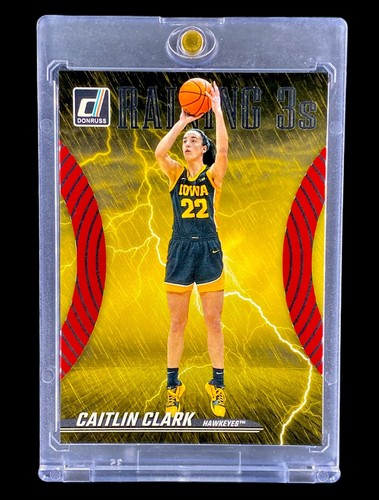 CAITLIN CLARK RAINING RED SHOCK ROOKIE CARD SP Insert RC Card - IOWA | eBay