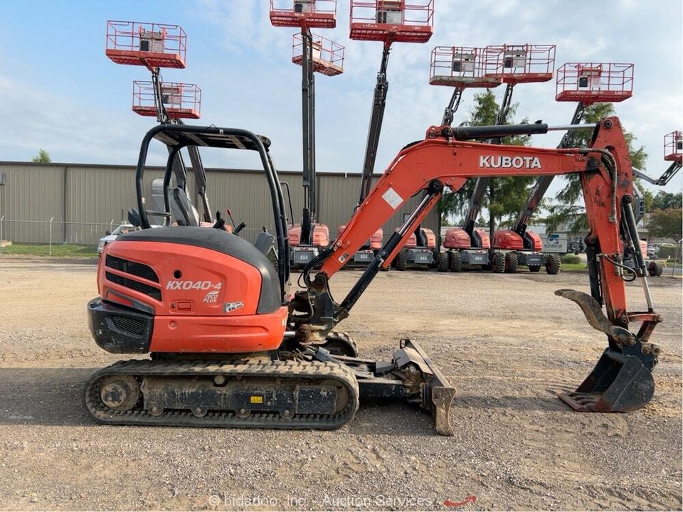 2020 Kubota KX040-4 Mini Excavator Backhoe Blade Bucket Hyd Aux Thumb ...
