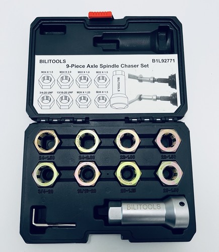 10-Piece Axle Spindle Thread Chaser Set, Thread Rethreading Restorer ...