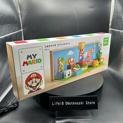 Nintendo Mario Wooden Blocks 30pcs Special Set Amiibo Store Exclusive ...