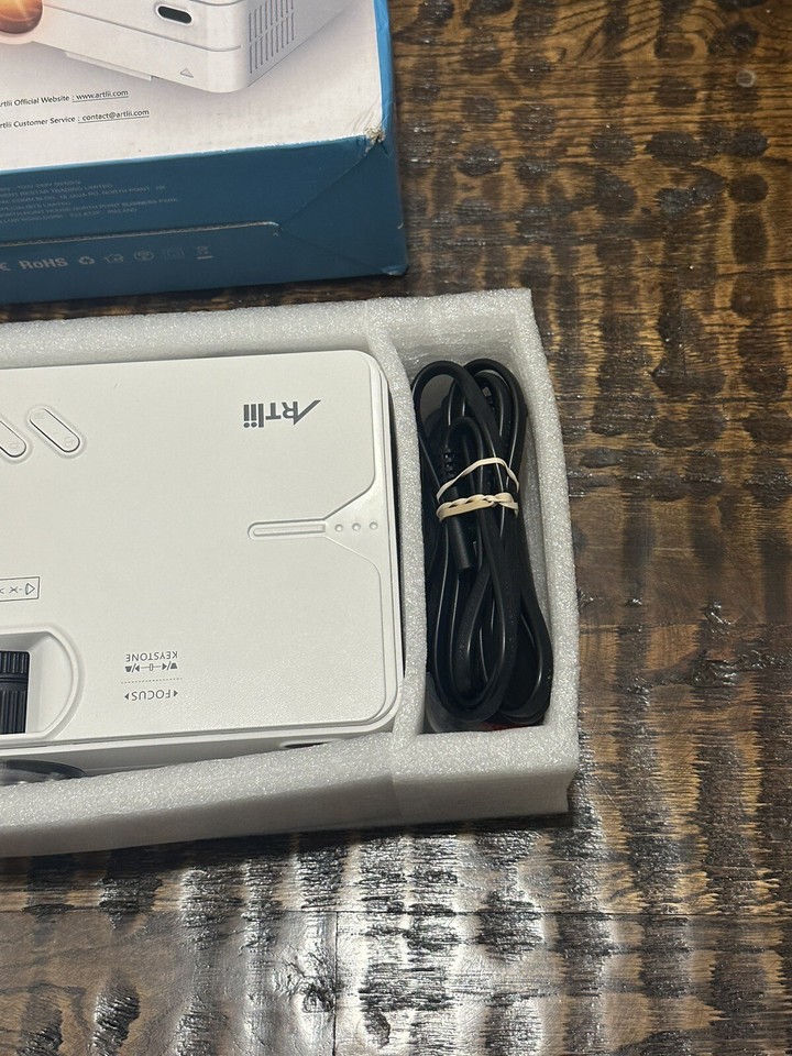 Open Box Artlii Enjoy 2 Bluetooth Projector Mini 1080P for iPhone ...