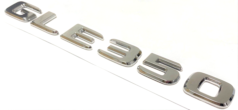 #2 GLE350 CHROME REPLACEMENT FOR MERCEDES REAR TRUNK EMBLEM BADGE NAME ...