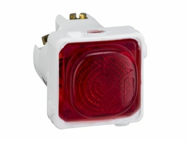 Clipsal 30-SERIES INDICATOR MECHANISM 10A Neon 1-Pole RED- 12V, 24V Or ...